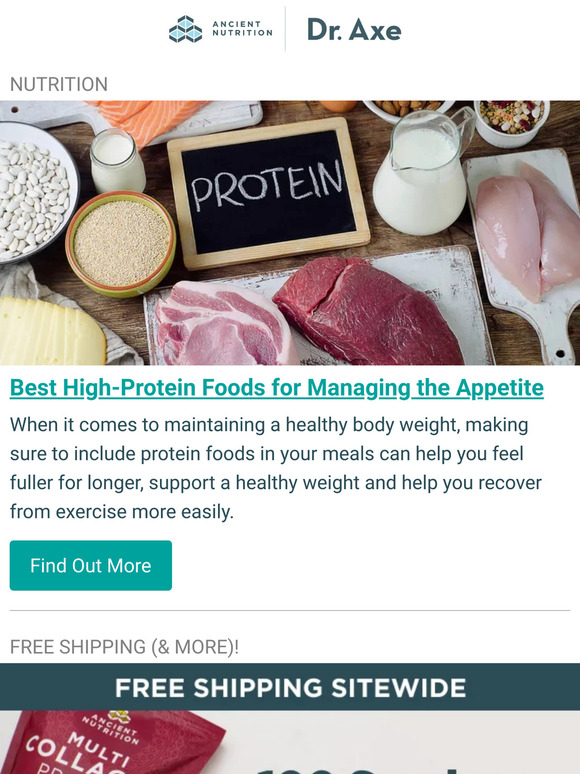 Ancient Nutrition: Best High-Protein Foods for Managing the Appetite ...