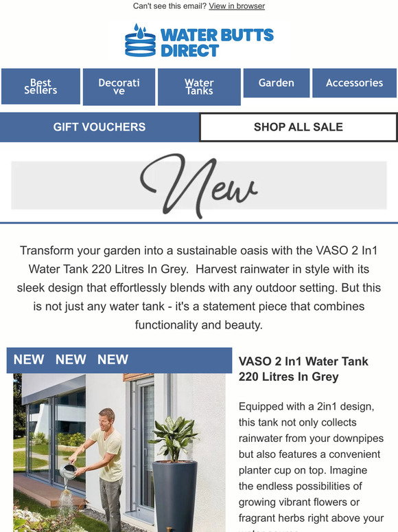 Water Butts Direct: Put Your Rainwater to Work with This Stylish Water ...