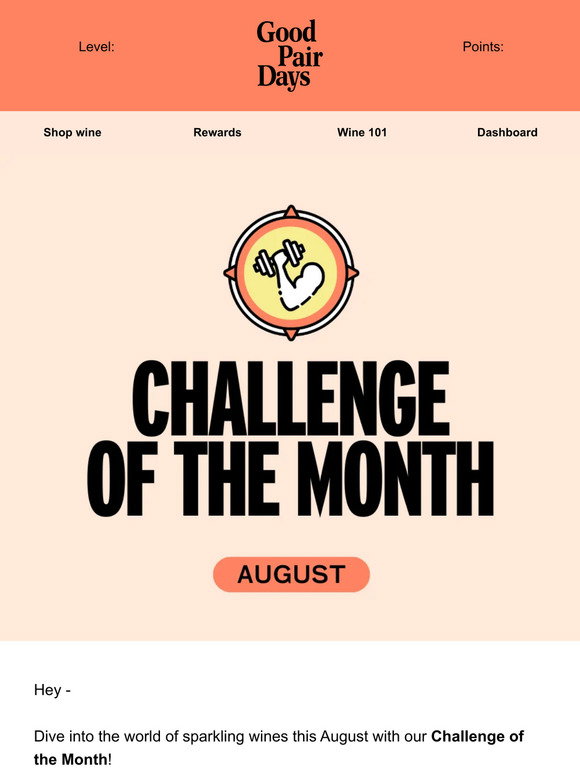 Good Pair Days: Challenge of the Month August! 🍾🏆 | Milled