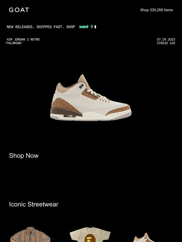 GOAT: [SEED] Just Dropped: Air Jordan 3 Retro 'Palomino' available now ...