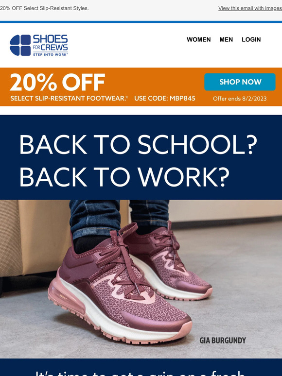 Shoes for Crews: Discover The Perfect Styles for Back to School/Work ...