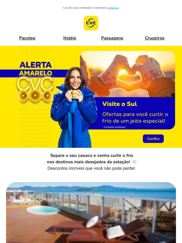 CVC: OFERTAS de viagens com os melhores preços da estação ️⛄ | Milled