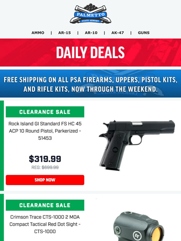 Palmetto State Armory: Free Shipping On PSA Uppers, Rifle Kits ...