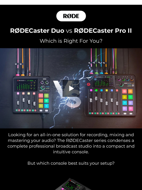 Rode: RØDECaster Duo vs RØDECaster Pro II – Which is Right For You ...