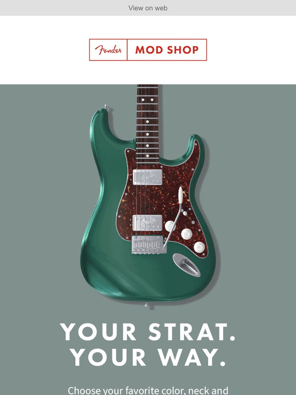 Fender UK: Design the Strat You've Always Wanted | Mod Shop | Milled