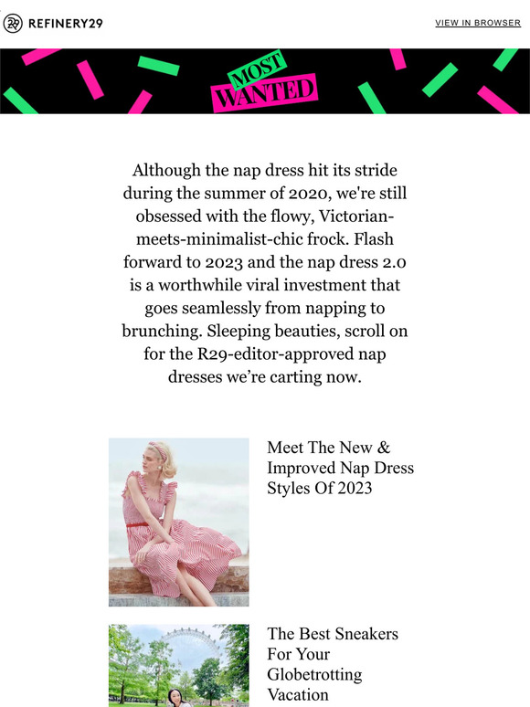 Refinery29 Shops: The nap dress is back & better than ever | Milled