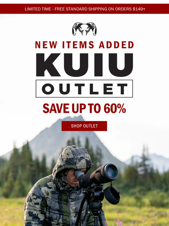 KUIU: New Outlet Items - Up To 60% Off | Milled