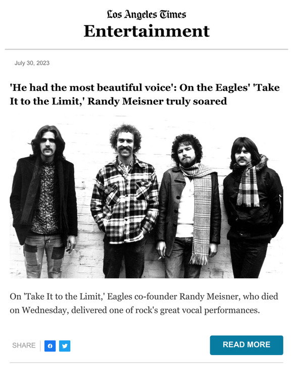Los Angeles Times: Randy Meisner ‘had the most beautiful voice’ | Milled