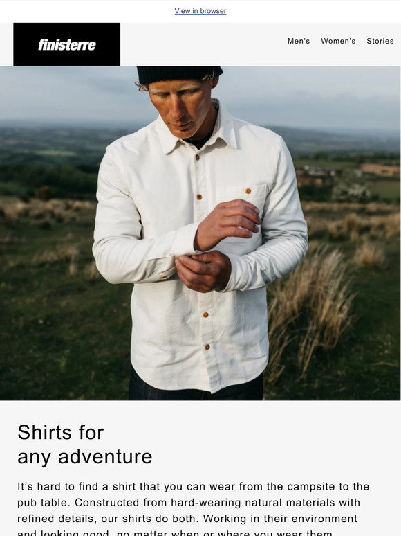 Finisterre: Best-selling Shirts That Work And Look Good Anywhere | Milled