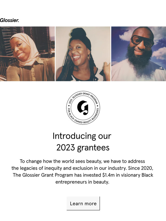 Glossier: Announcing the 2023 Grantees | Milled