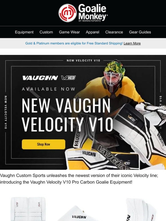 GoalieMonkey: Vaughn V10 Equipment: The Newest Version of the Iconic ...