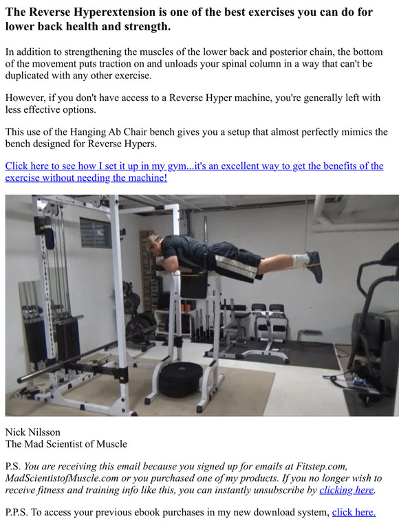 FitStep: Awesome lower back "fixing" exercise... (unique setup)... | Milled