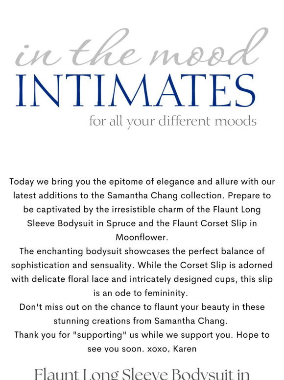 In The Mood Intimates: Introducing the Stunning Samantha Chang Flaunt ...