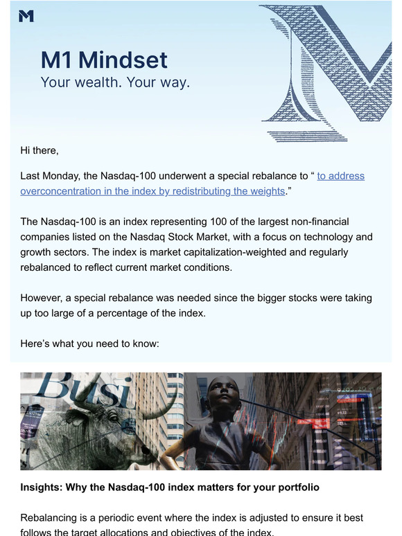 M1 Finance: The Nasdaq-100 is rebalancing. Here’s what you need to know ...