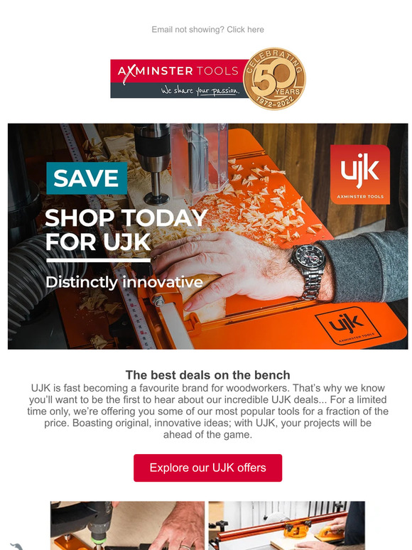 Axminster Tools: Shop all day, for UJK | Milled