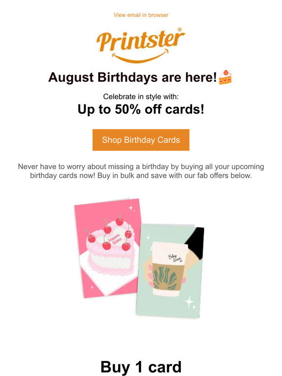 Printster: Say Happy Birthday to Your August Birthday Person - Order a ...