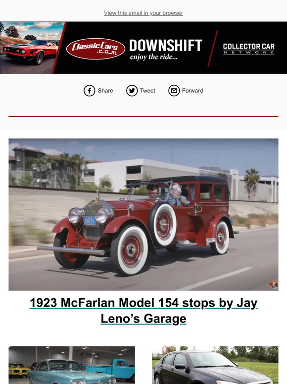 ClassicCars: 1923 McFarlan Model 154 stops by Jay Leno’s Garage | Milled