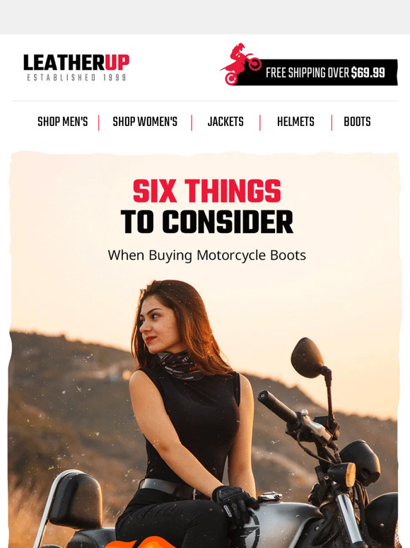 LeatherUp: Choosing the right motorcycle boots for you 👈🥾 | Milled