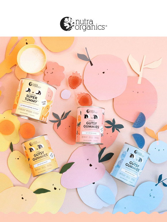 Nutra Organics: NEW ⚡️ Super Tummy + Gutsy Gummies are here! | Milled