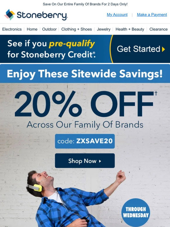 Stoneberry: Break Out Your Happy Dance, 20% Off Is Here! | Milled
