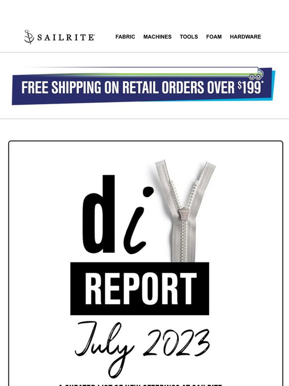 Sailrite: July DIY Report — what's new, what's exciting! | Milled