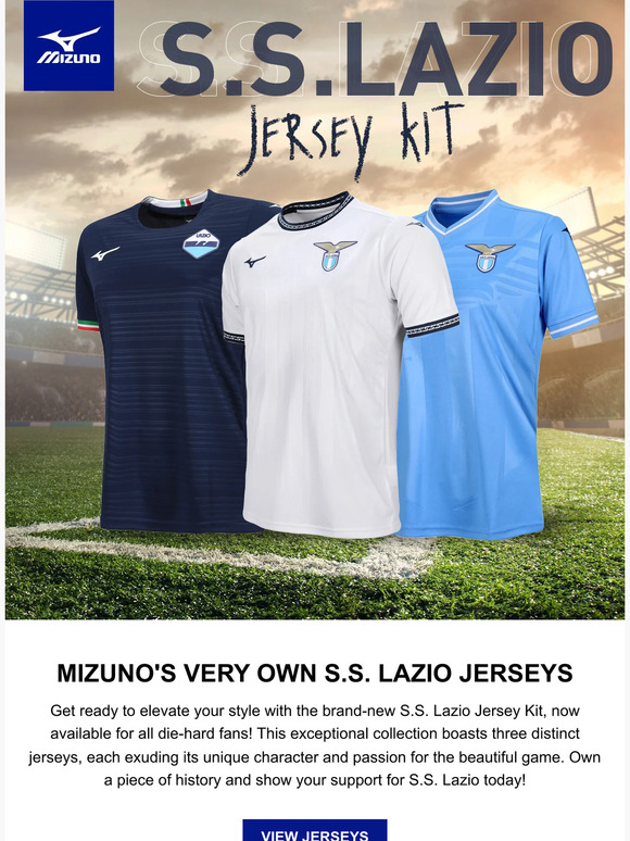 Mizuno: Introducing the New S.S. Lazio Jersey Kit - Three Striking ...