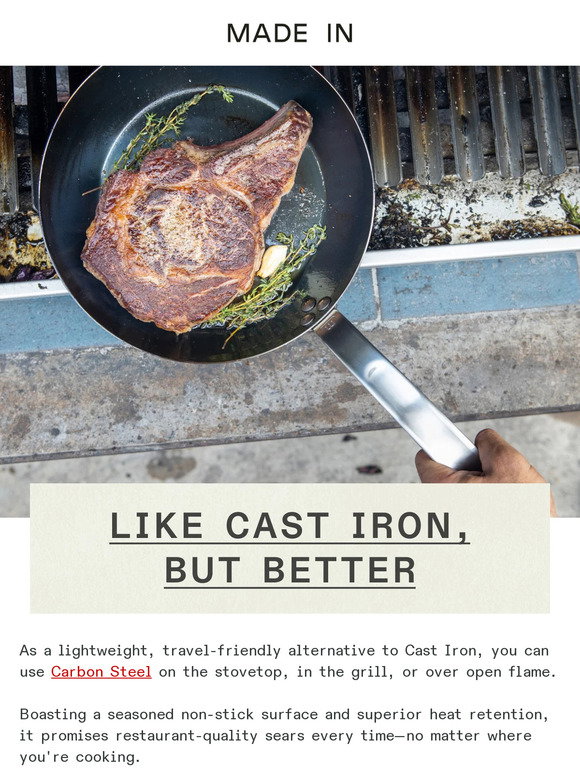 Made In: Non Stick and Cast Iron In One | Milled