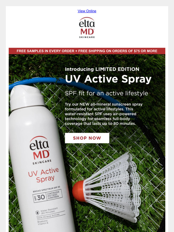 EltaMD: New Limited Edition UV Active Spray ☀️ | Milled