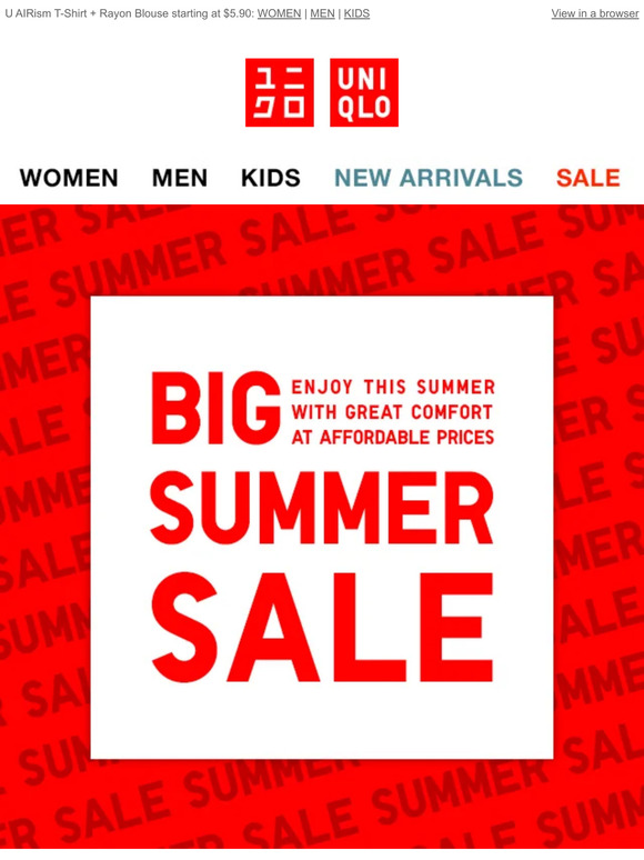 UNIQLO Email Newsletters: Shop Sales, Discounts, and Coupon Codes