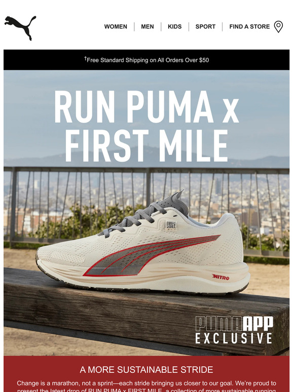 Puma: PUMA x FIRST MILE: Back Again, Only On The App | Milled