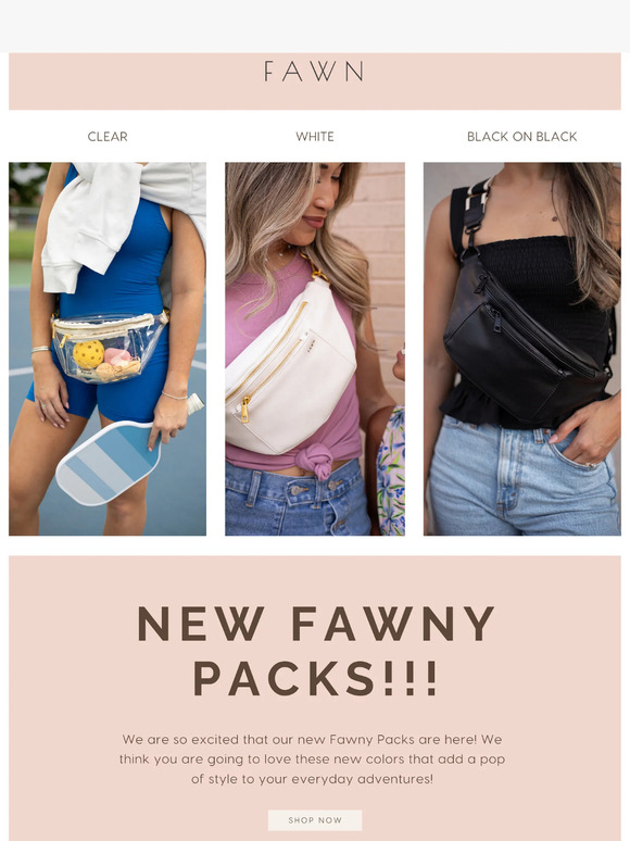 Fawn Design: New Fawny Packs Are Here!!! Restocking Classic Colors Too ...