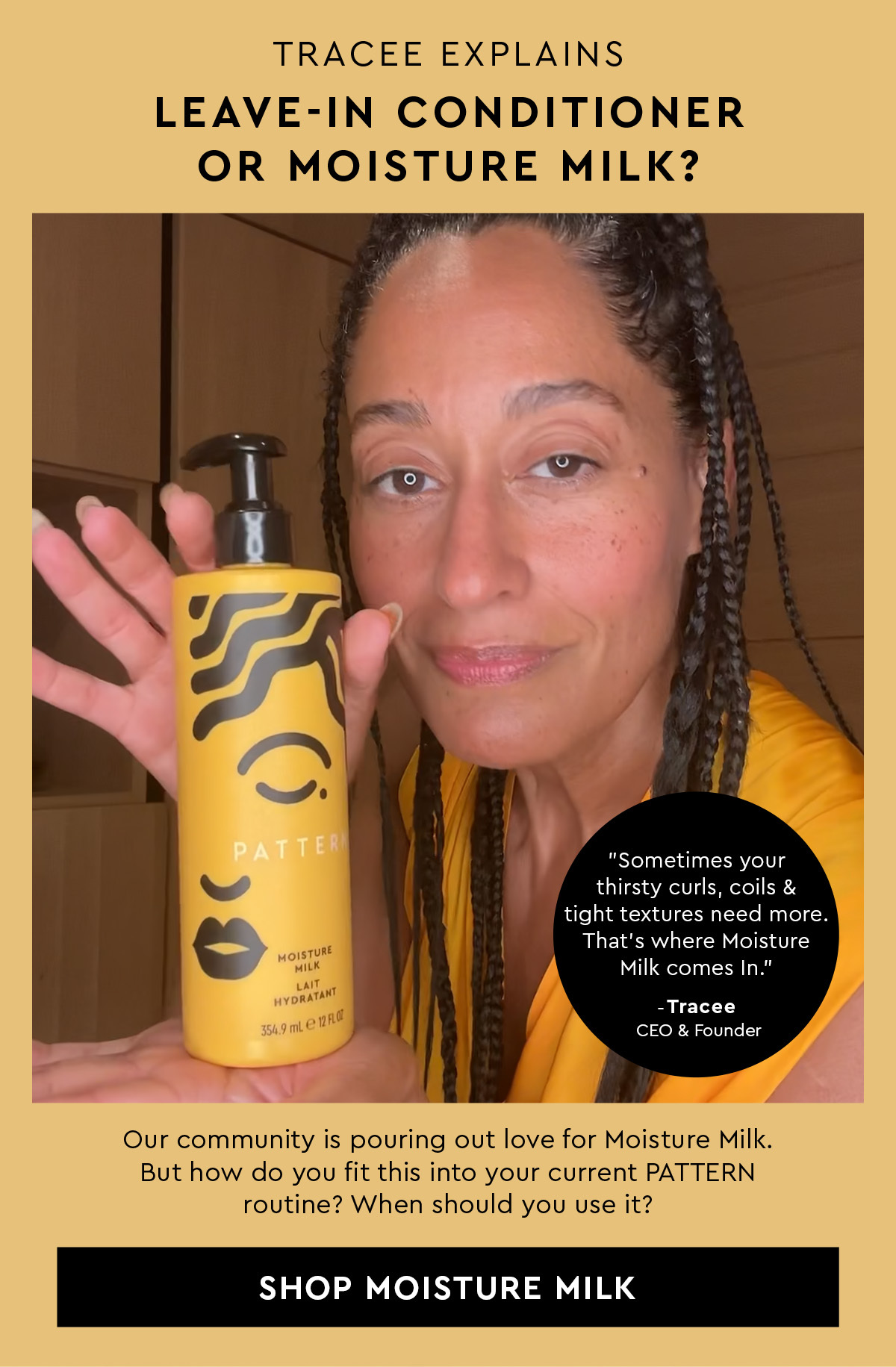 Pattern Beauty: Leave-In Conditioner or Moisuture Milk? 💛Tracee ...