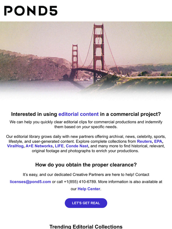 Pond5: Editorial clips in commercial projects? YES, you can! | Milled