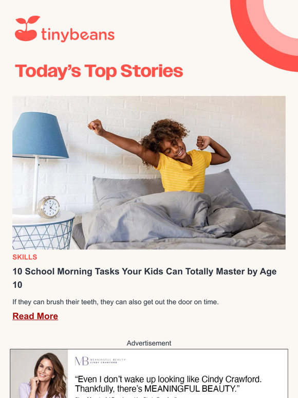 Tinybeans: 10 School Morning Tasks Kids Should Master by Age 10 | Milled