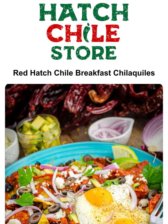 Hatch Green Chile: Breakfast Chilaquiles with Red Hatch Chile Sauce ...