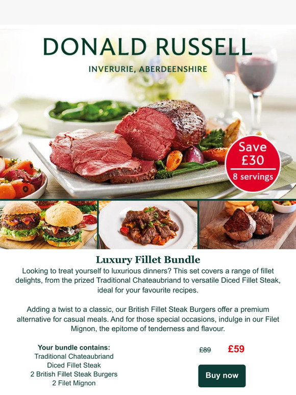 Donald Russell: 💥£30 off Luxury Fillet Bundle 💥 | Milled