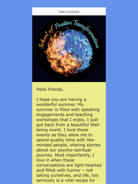 School of Positive Transformation: 🔥 Summer Ecstasy | Milled