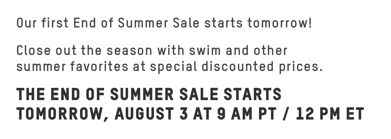 SKIMS: THE END OF SUMMER SALE STARTS TOMORROW | Milled