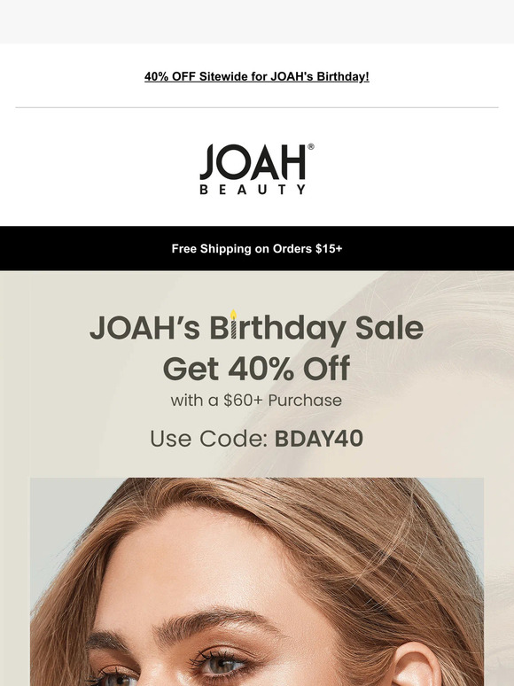 JOAH: Get 40% Off to Celebrate JOAH’s Birthday | Milled