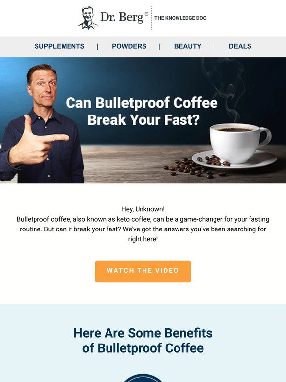 Dr. Berg: Are there benefits to Bulletproof Coffee? ☕ | Milled