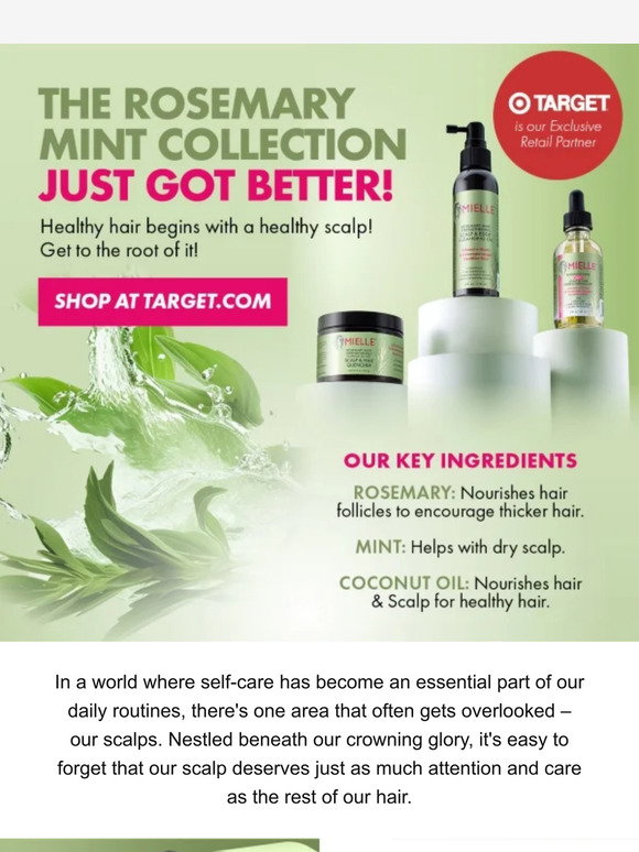 Mielle Organics: NEW Rosemary Mint products just dropped! | Milled