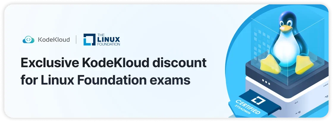 KodeKloud: KodeKloud exclusive 20% Discount on Linux Foundation Exams ...