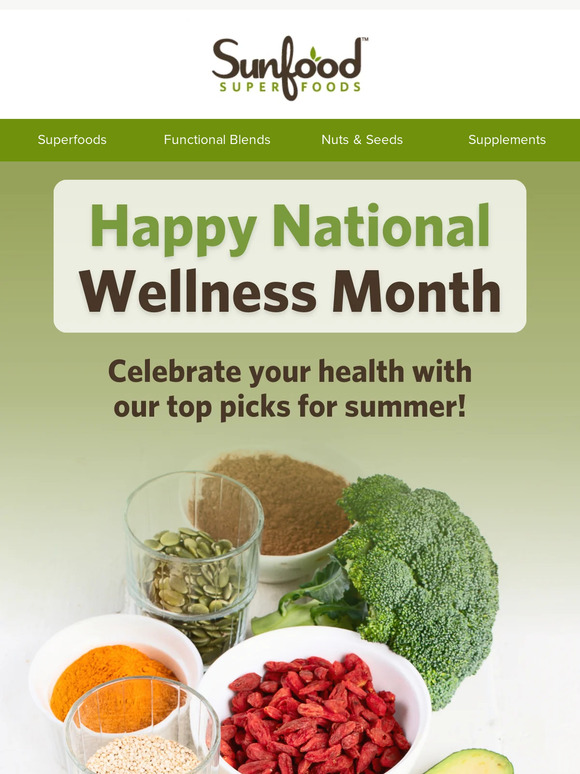 Sunfood: Our Top Picks for National Wellness Month 👈 | Milled