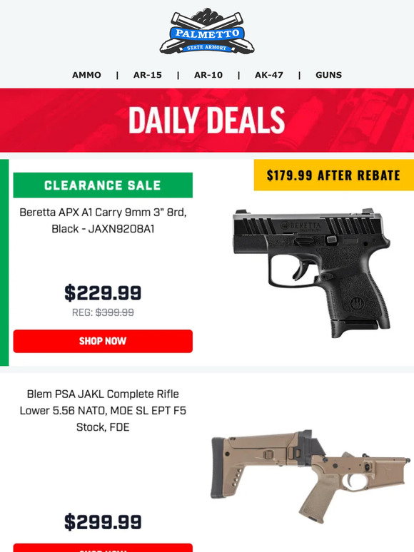 Palmetto State Armory: Now In Stock | Blem PSA JAKL MOE F5 Stock ...