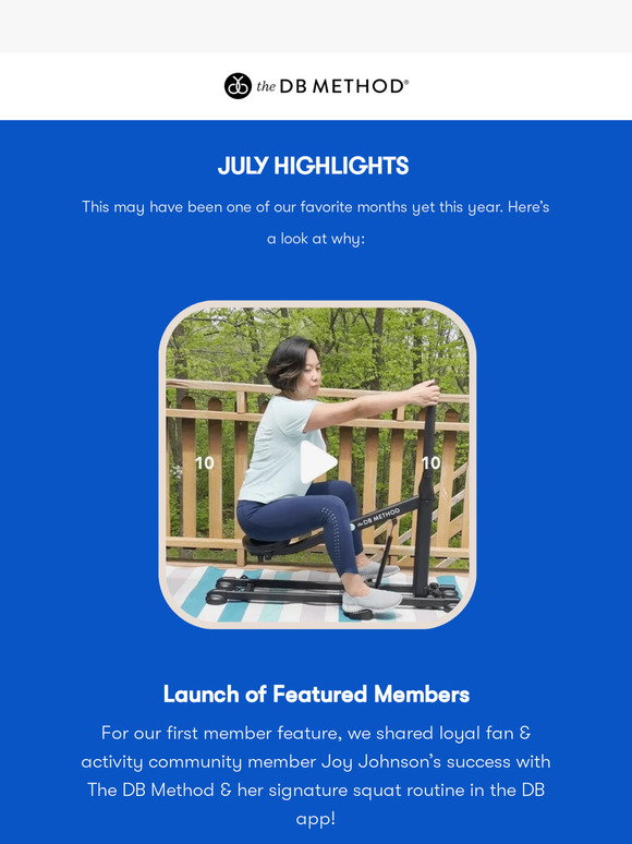 The DB Method: July recap inside friend 💥 | Milled