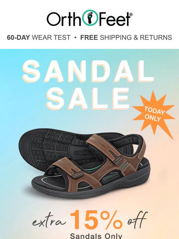 OrthoFeet: 1 DAY SANDAL SALE | Milled