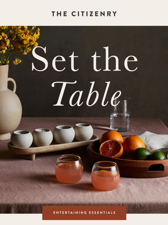 The Citizenry: The Art of Entertaining | Milled