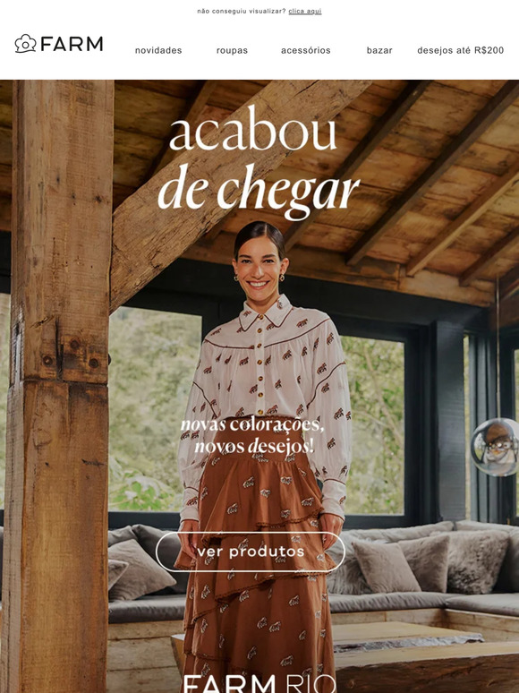 FARM Brasil: —, descubra as novidades da semana! 🤎 | Milled