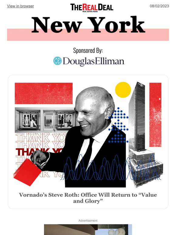 The Real Deal: Vornado's Roth on office's return to glory; NYC's top ...