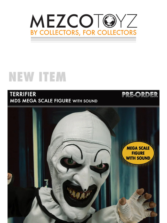 Mezco Toyz: All smiles! Terrifier: Art the Clown is available for ...